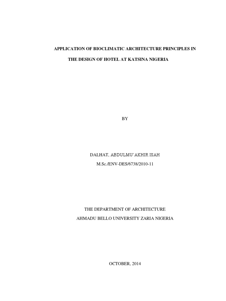 Applying bioclimatic principles in hotel design | PDF | Green Building ...