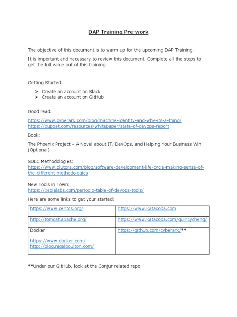 DAP Training Pre-Work | PDF | Linux | System Software