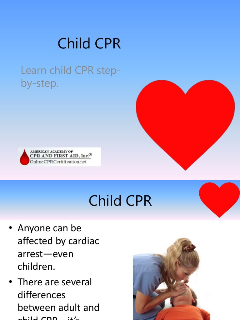 Child CPR | PDF
