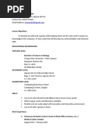 Letter of Intent For Shifting Courses Template | PDF