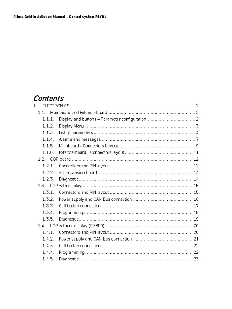 Control System Manual Rev01 PDF | PDF | Power Supply | Relay