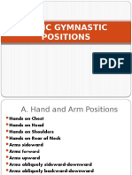 Fundamental Positions of Gymnastics | PDF | Anatomical Terms Of Motion ...