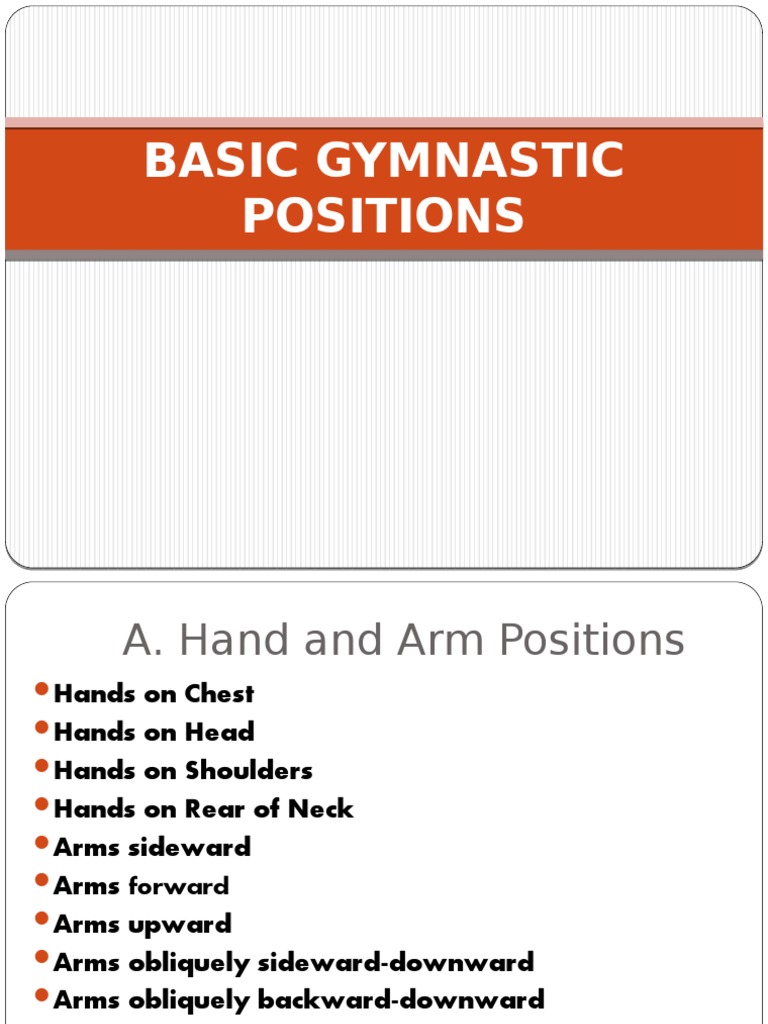 Basic Gymnastic Positions | PDF | Wellness | Lifestyle