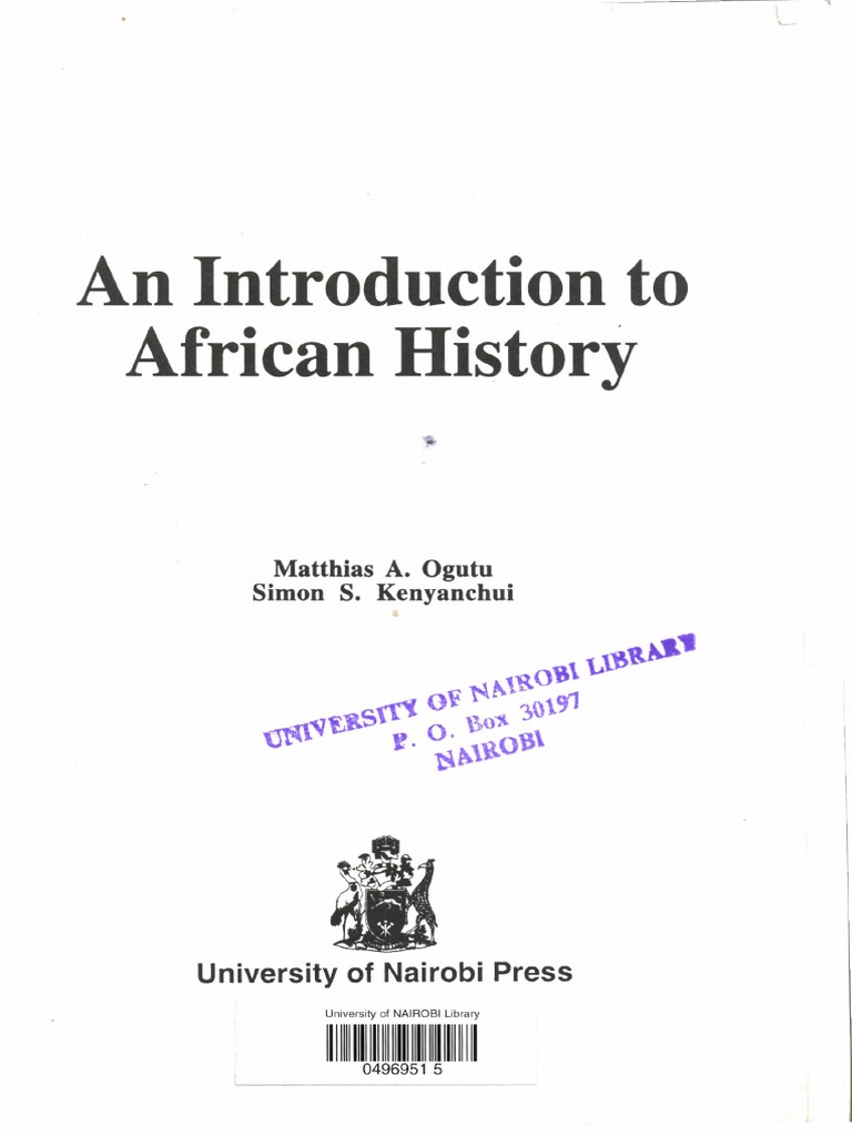 An Introduction To African History | PDF | Colonialism | Africa