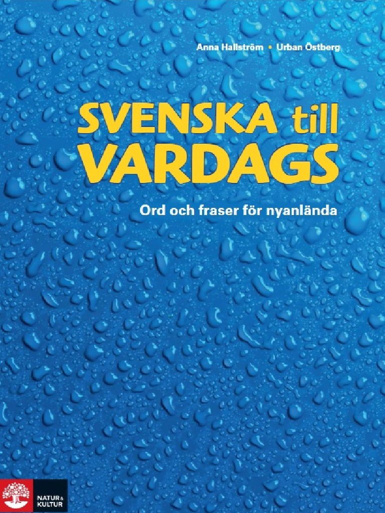 Anna Hallstrom, Urban Ostberg - Svenska Till Vardags | PDF