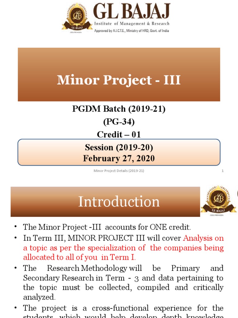 Minor Project PGDM Term 3 | PDF | Data Analysis | Marketing
