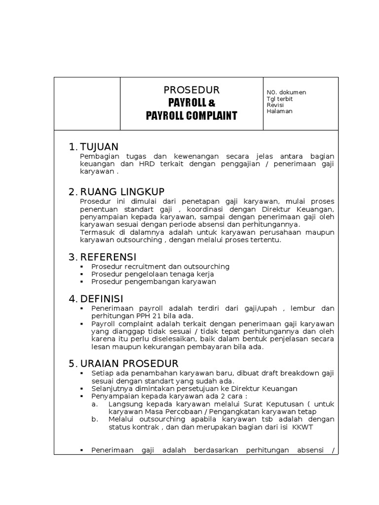 CONTOh - Sisdur Payroll | PDF