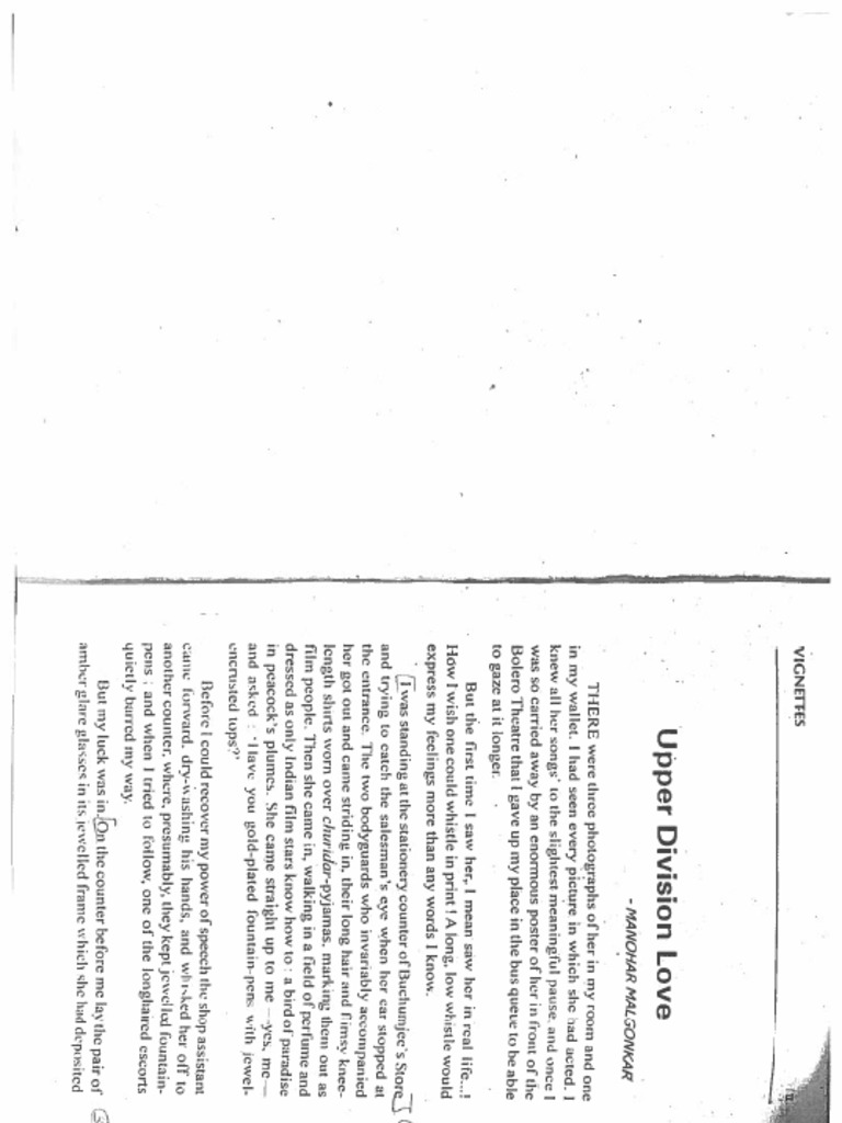 Upper Division Love | PDF