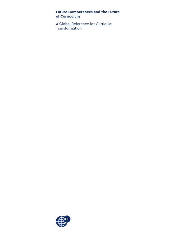 02 Future Competences and The Future of Curriculum 30oct.v2 | PDF ...