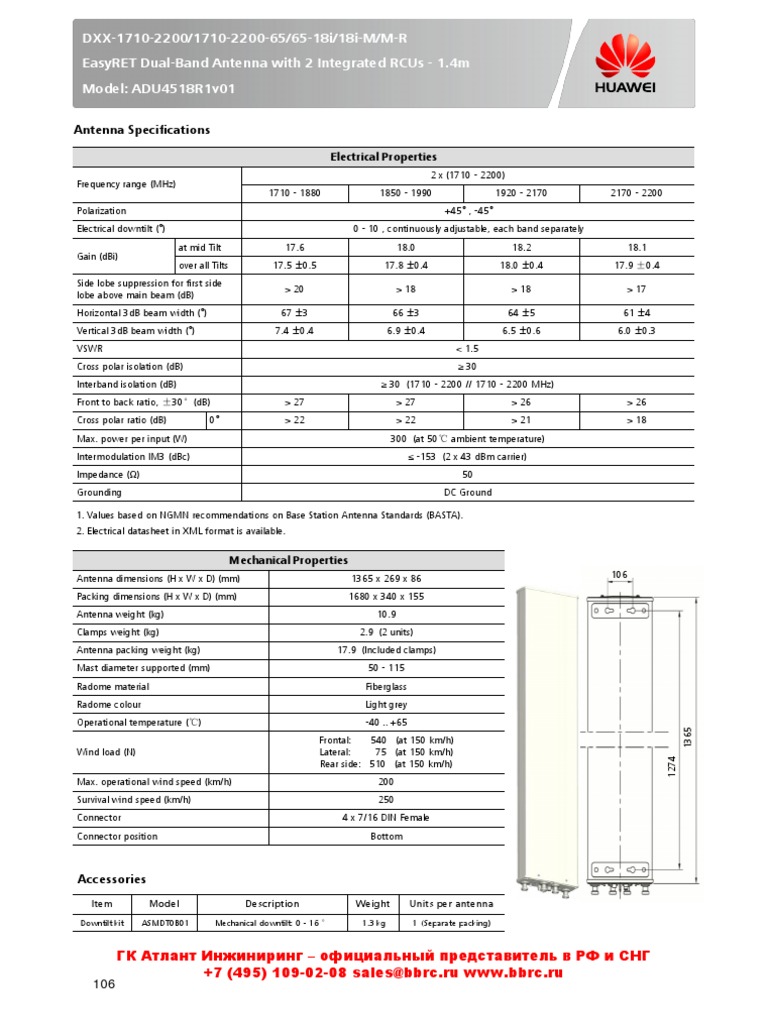 ADU4518 R1 V 01 | PDF | Decibel | Antenna (Radio)