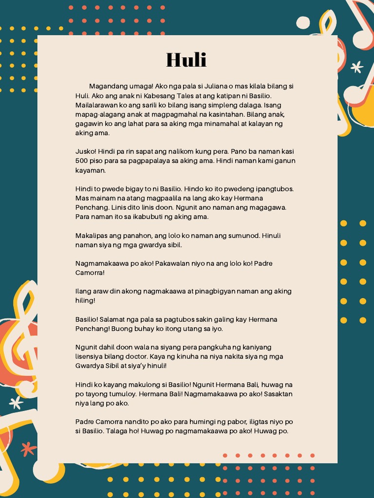 Huli Dialogue | PDF