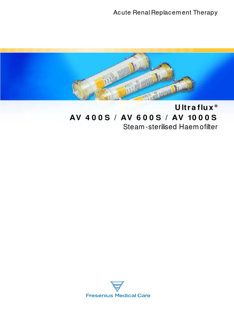 Ultraflux AV Series Filters PDF | PDF | Kidney | Dialysis