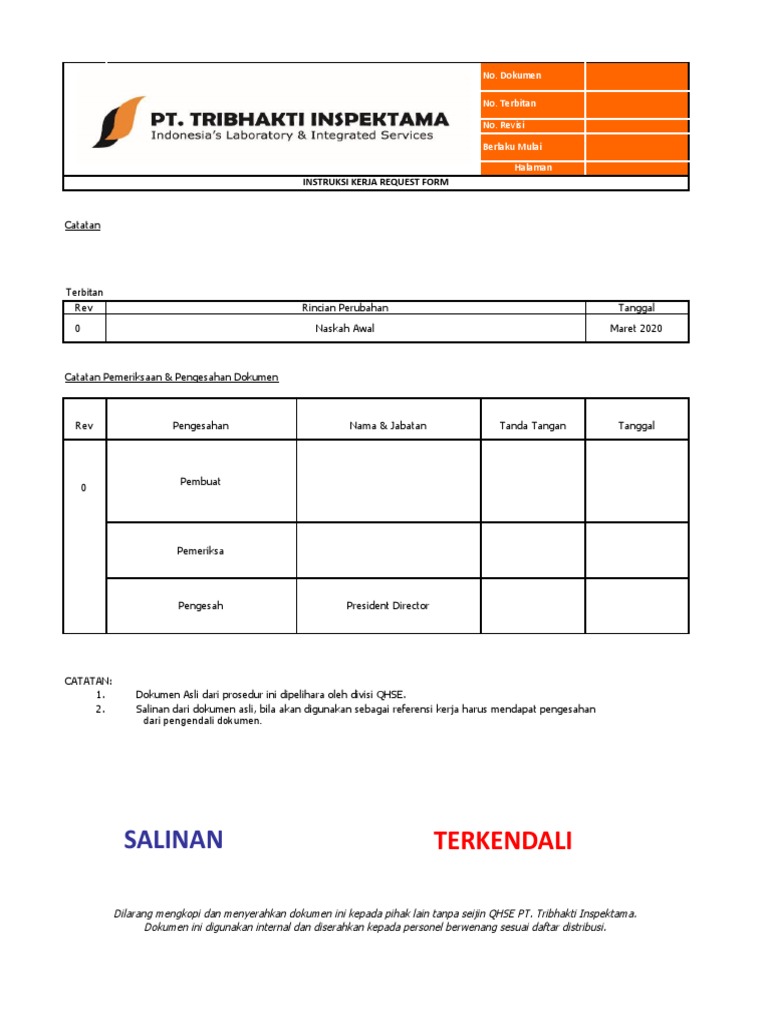 IK Cetakan Blangko (Form) | PDF