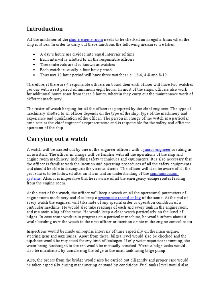 What Is Watch Keeping | PDF | Time | Ships