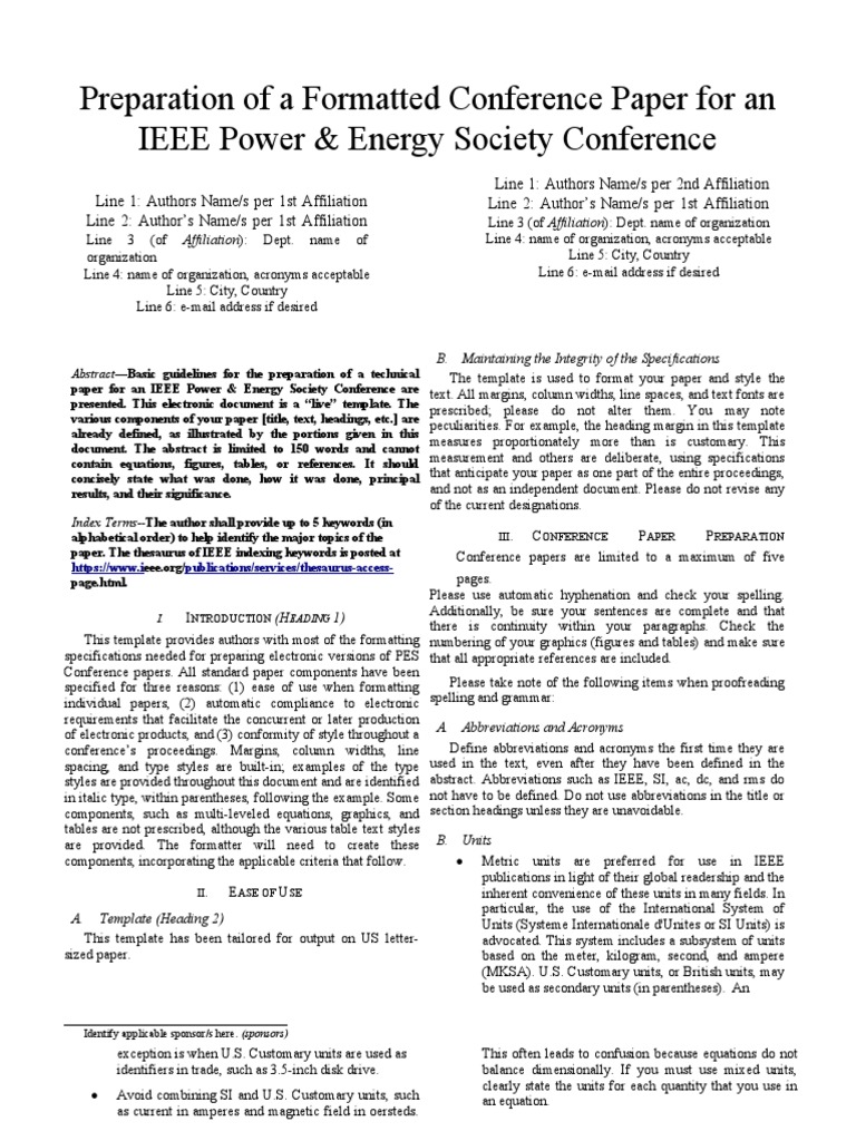 pg4 Sample Conference Paper | PDF | Bracket | Note (Typography)