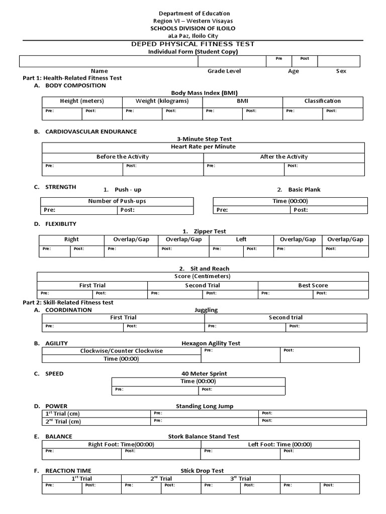 Battery Test | PDF | Physical Exercise | Sports