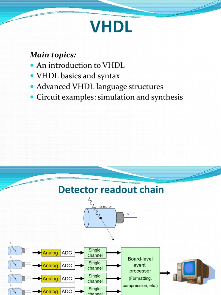 1 Introduction To Vhdl Pdf Vhdl Hardware Description Language