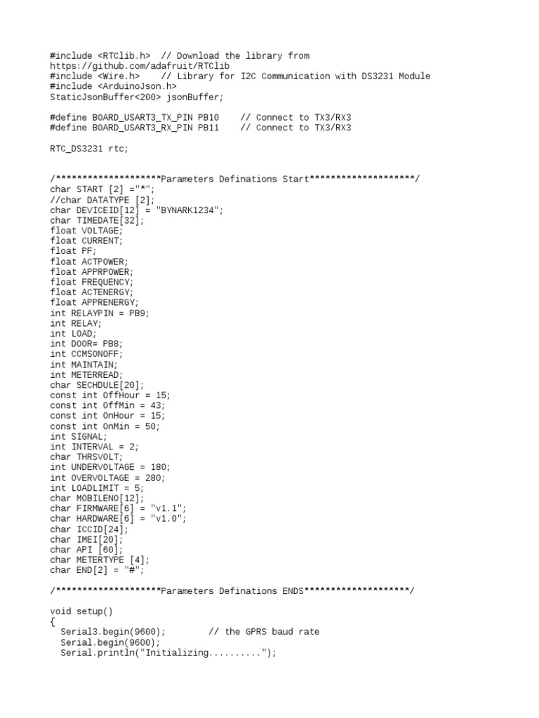 STM32 ESP8266 Code | Download Free PDF | Integer (Computer Science) | Relay