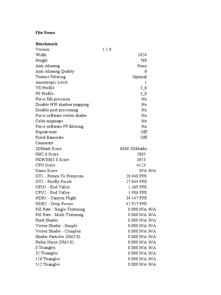 File Name Benchmark | PDF | Texture Mapping | Usb