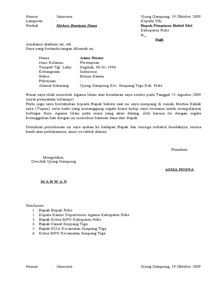 Permohonan Mualaf | PDF