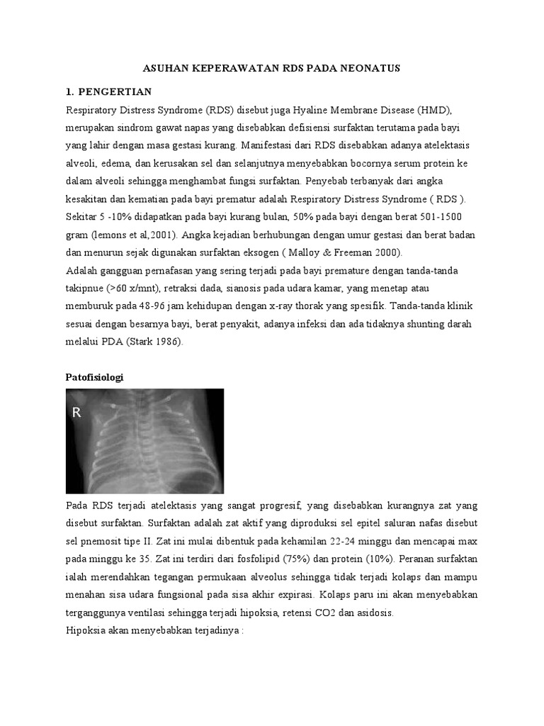 Asuhan Keperawatan RDS Pada Neonatus | PDF