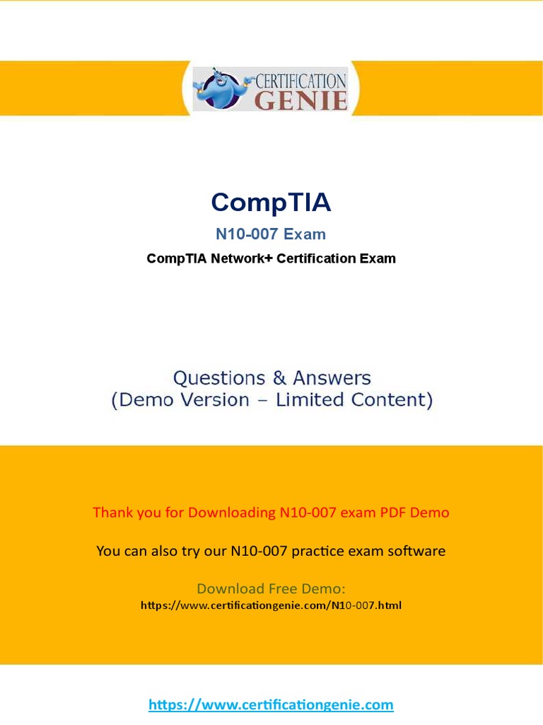 CompTIA N10-007 Exam CompTIA Network Cer | PDF | Network Switch | Computer Network