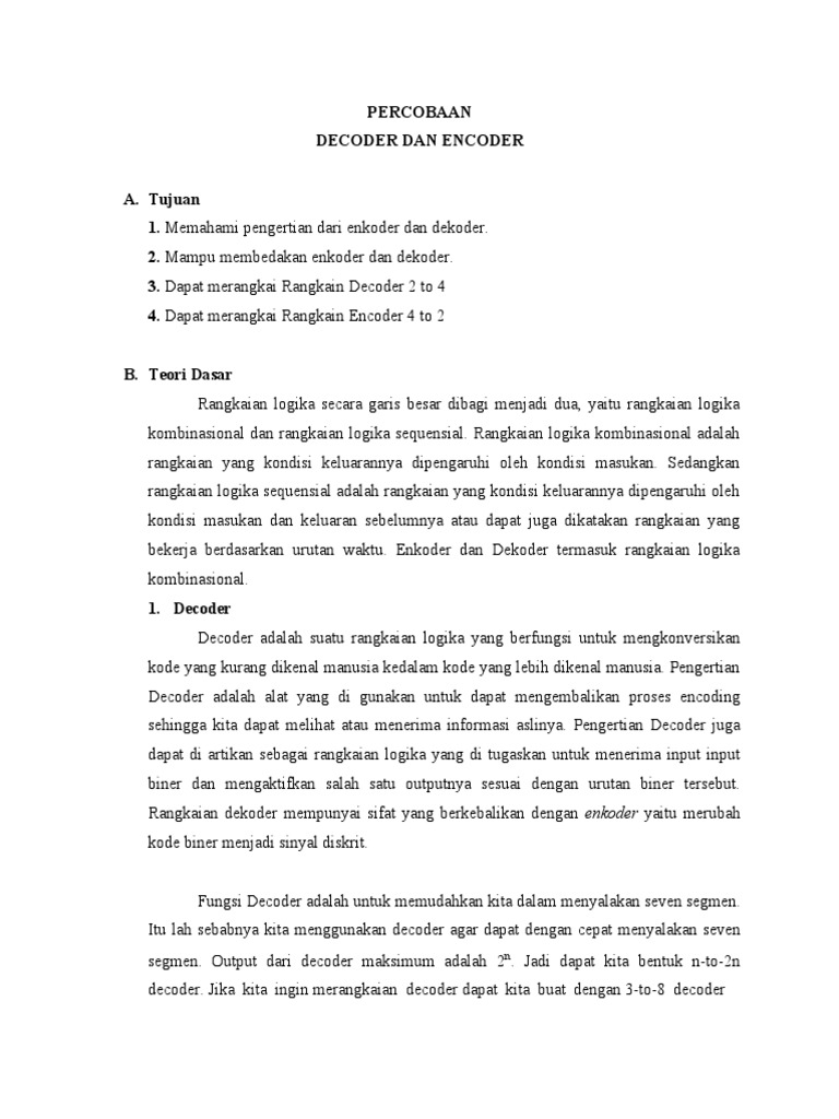 Memahami Encoder dan Decoder | PDF | Komputer