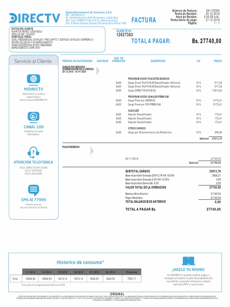Directv PDF | PDF | Direc Tv | AT & T