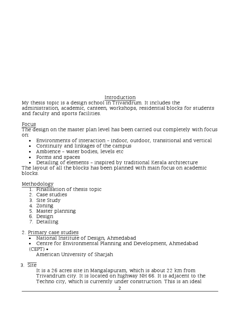 Thesis Synopsis For A Design School PDF | PDF | Graphics | Graphic Design