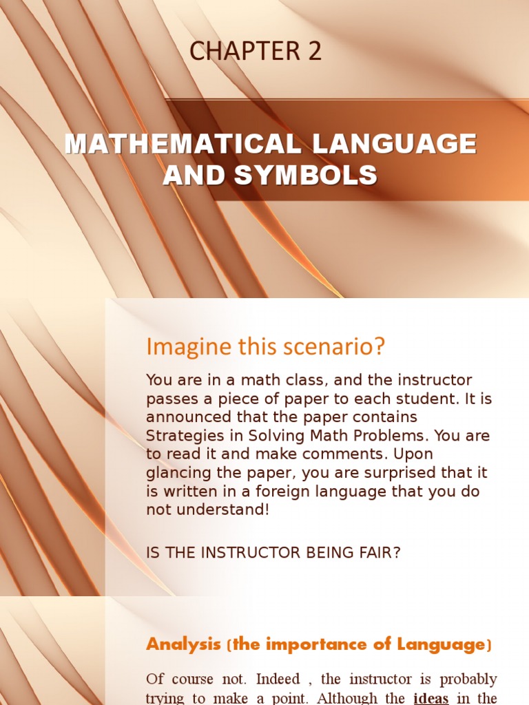 2 MATHEMATICAL LANGUAGE AND SYMBOLS | Numbers | Physics & Mathematics