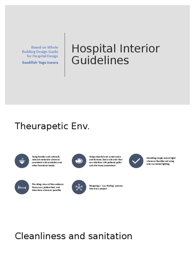 Hospital Interior Guidelines + Issolation Room. | PDF | Hospital | Patient