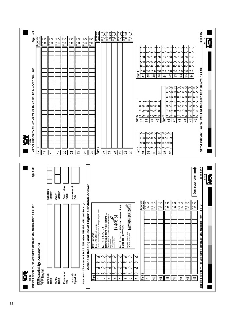 Cae Answersheet | PDF | Learning