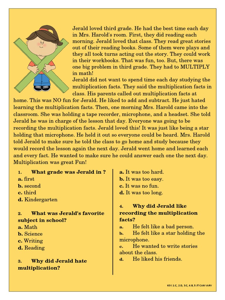 Reading Comprehension For Beginner and Elementary Reading Comprehension ...