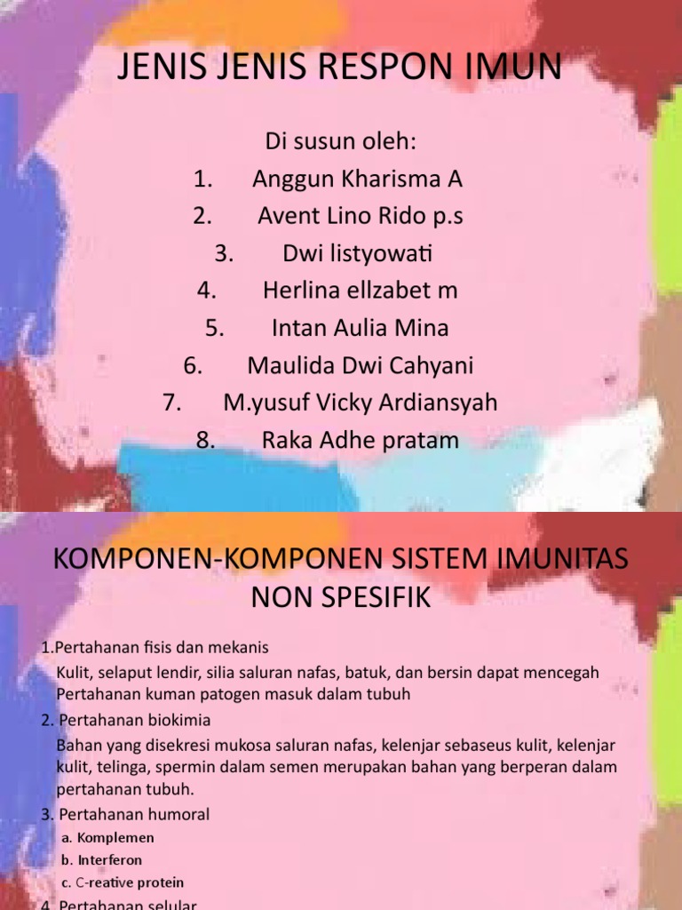Jenis Jenis Respon Imun (Idk) | PDF