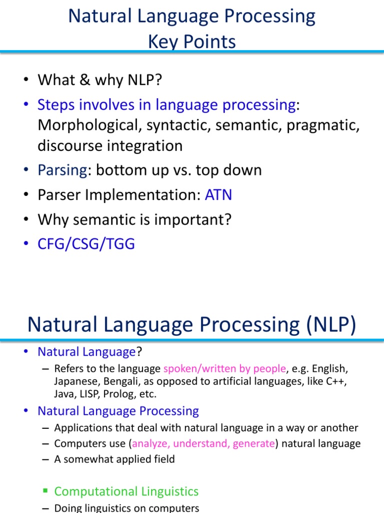 Natural Language Processing PDF | PDF | Phrase | Parsing