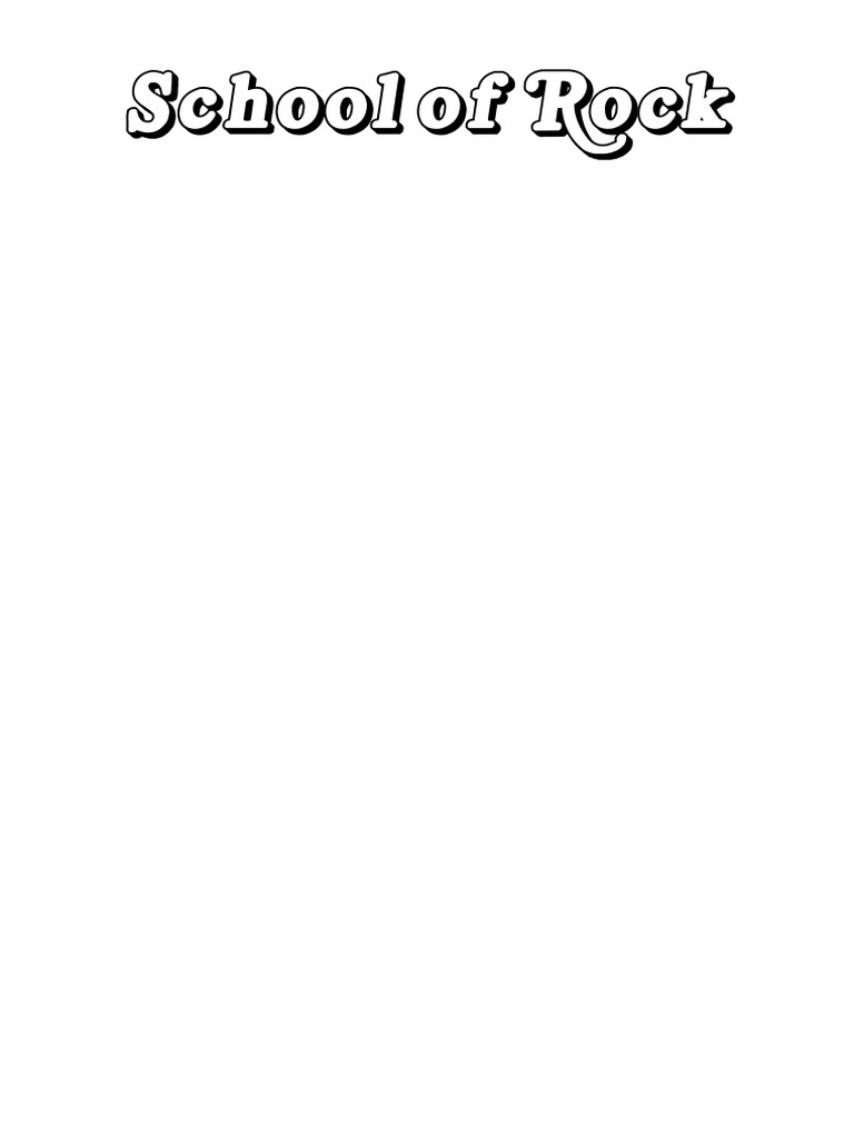 School of Rock | PDF | Performing Arts