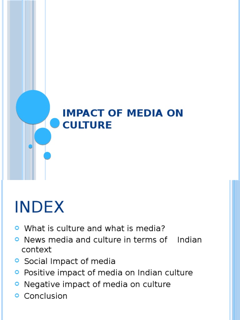 Media's Impact on Indian Culture | PDF | Media (Communication) | Mass Media