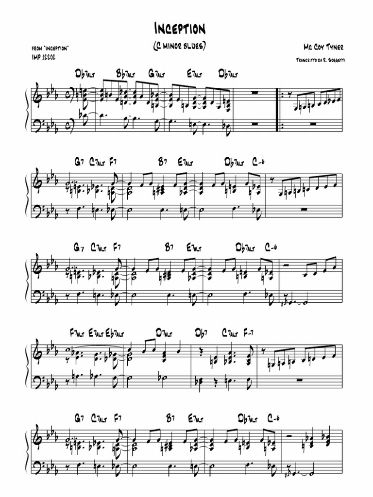Inception - McCoy Tyner | PDF