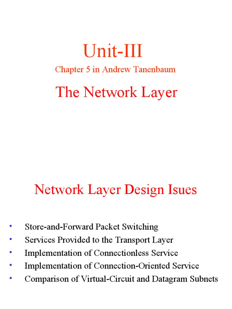 Chapter5 NETWORK LAYER | PDF | Ip Address | Routing