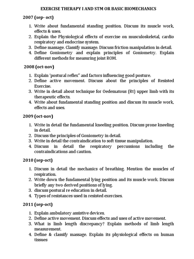 Principles of Goniometry in Exercise Therapy | PDF | Massage | Muscle