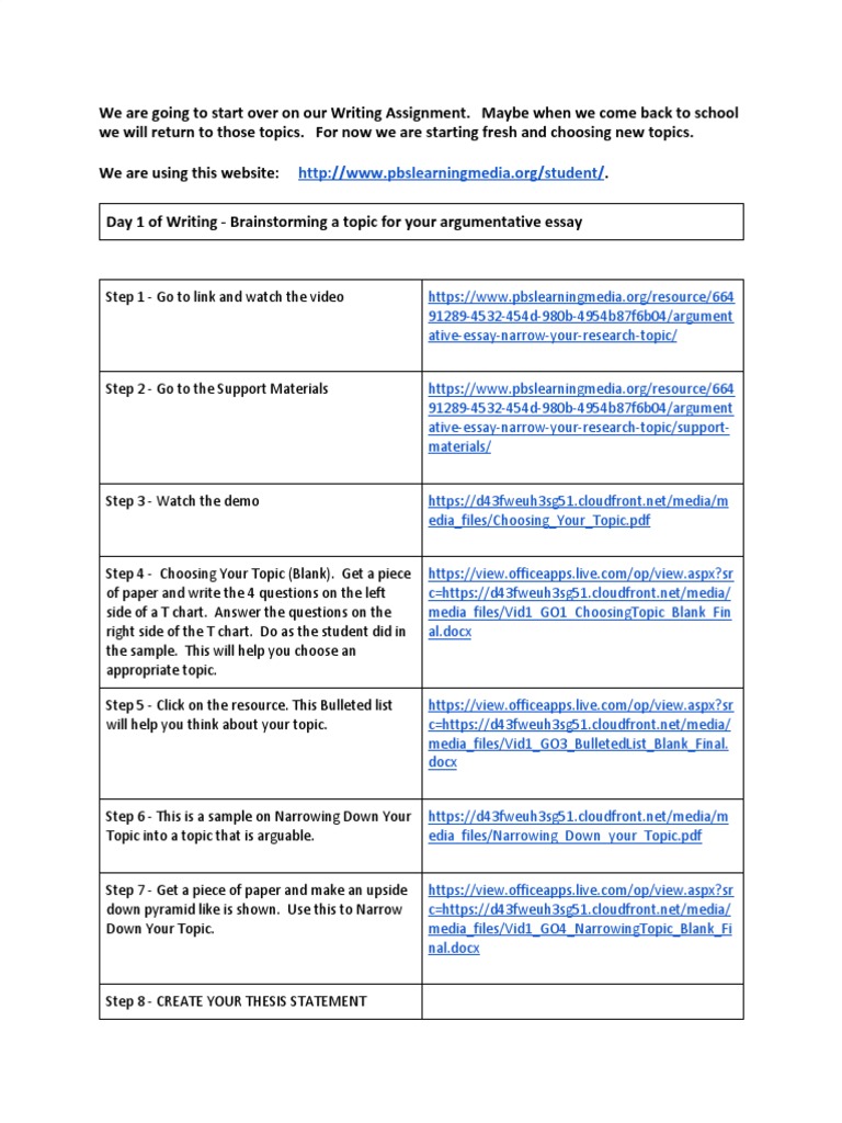 Argumentative Writing Assignment | PDF | Essays | Cognition