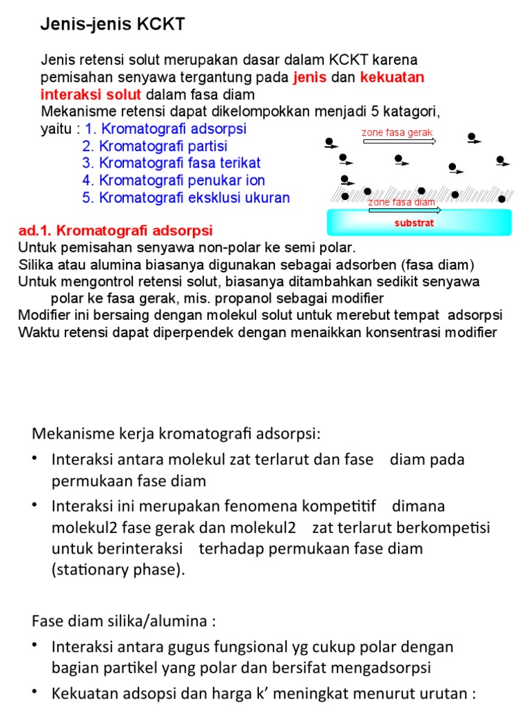 Jenis-Jenis Kromatografi dan Fase Gerak | PDF