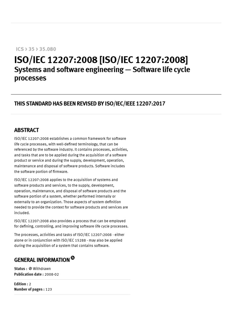 ISO - ISO - IEC 12207 - 2008 - Systems and Software Engineering - Software Life Cycle Processes ...