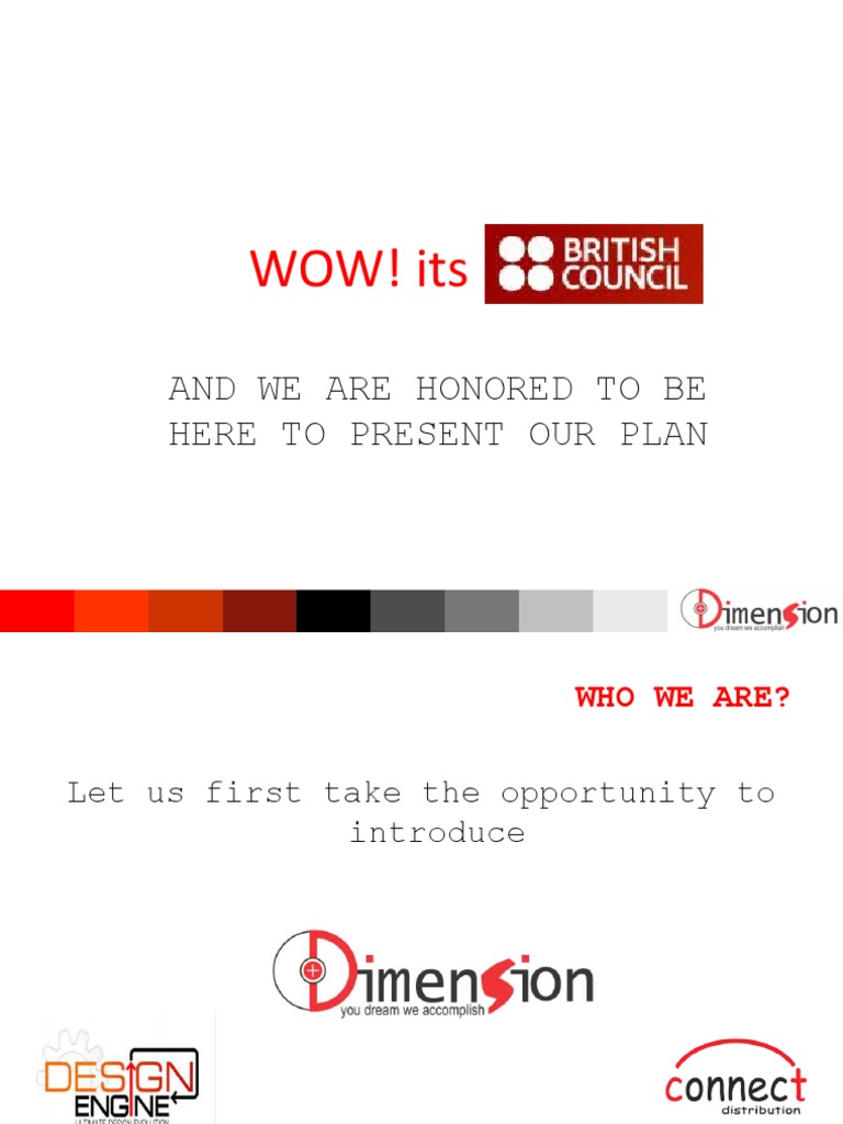 WOW! Its: and We Are Honored To Be Here To Present Our Plan | PDF ...