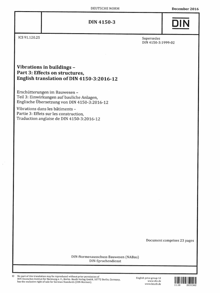 Din 4150-3:2016-12 | PDF