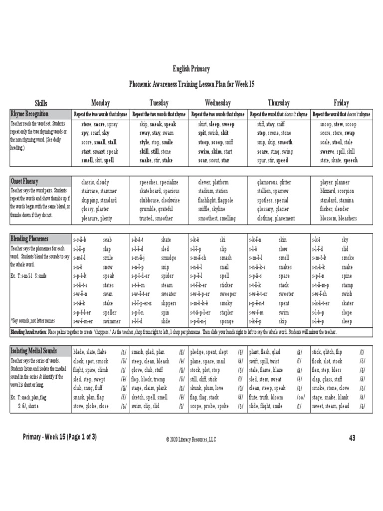 English Primary - Covid-19 E-Learning Lessons | PDF | Syllable | Rhyme