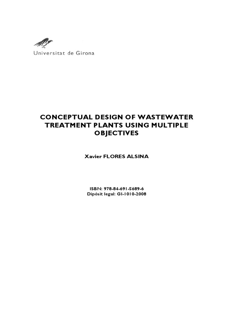 Conceptual Design of WWTP | PDF | Sewage Treatment | Conceptual Model