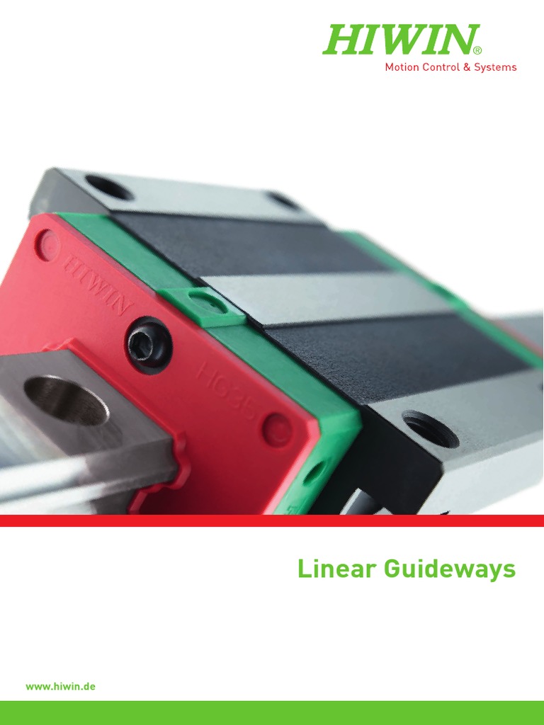 Linear - Guideways (HIWIN) | PDF | Friction | Acceleration