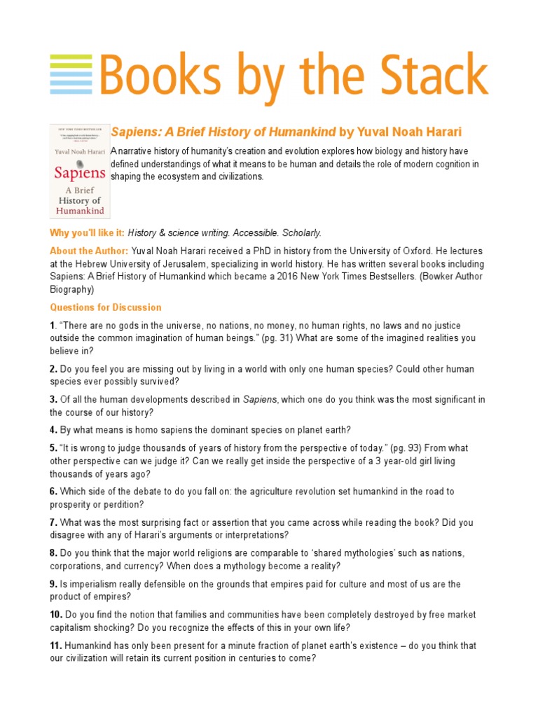 Sapiens: Free PDF Download Guide | PDF | Science