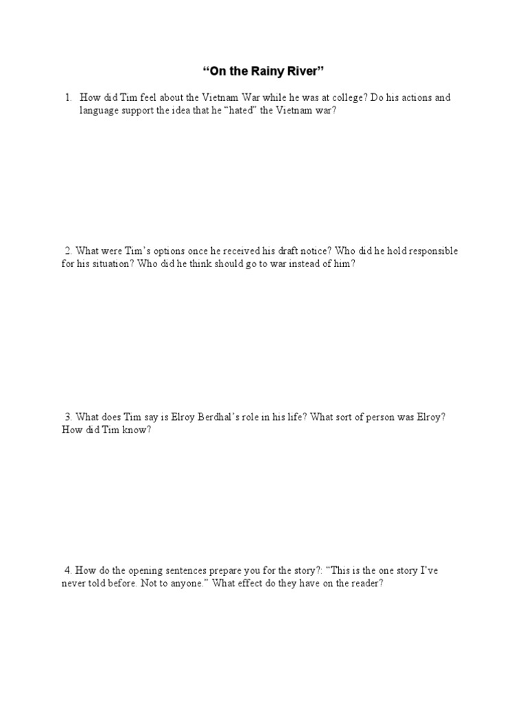 Tim O'Brien's Choices in War | PDF
